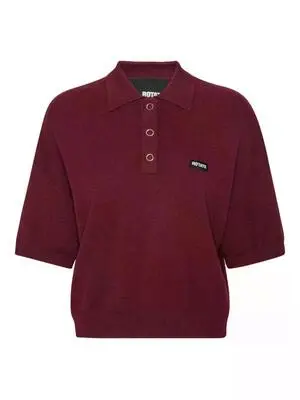 ROTATE BY BIRGER CHRISTENSEN Logo-patch Polo Top