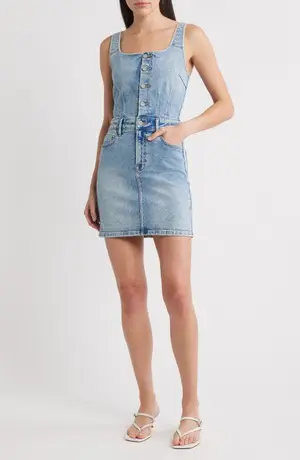 HIDDEN JEANS Sleeveless Denim Minidress