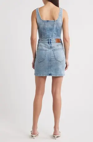 HIDDEN JEANS Sleeveless Denim Minidress