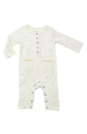 PEHR Print Long Sleeve Organic Cotton Romper - Celestial