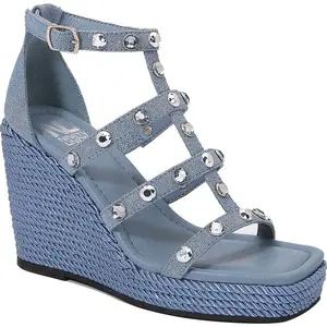 Women's Denim Wedge Sandals