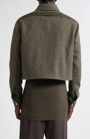 Rick Owens Concordians Alice Brad Wool Jacket - Bosco