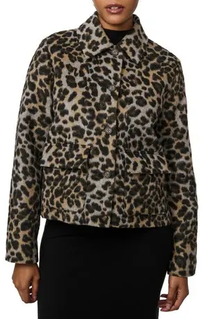 Bernardo Printed Crop Jacket