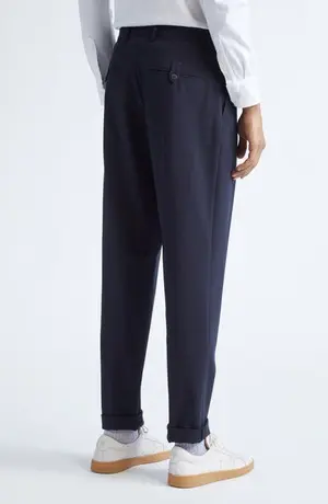 Eleventy Pleated Stretch Virgin Wool Pants