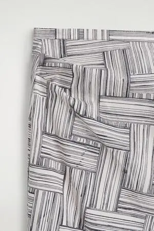 Cos Printed Cotton Wrap Skirt
