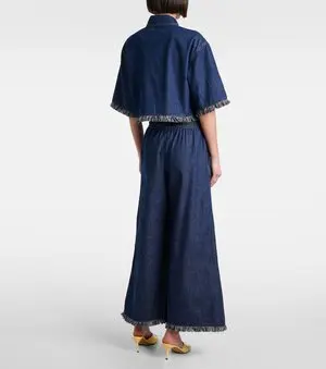 Zimmermann Rhiannon Fringed Denim Shirt