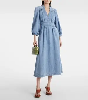 Zimmermann Lucky Denim Midi Dress