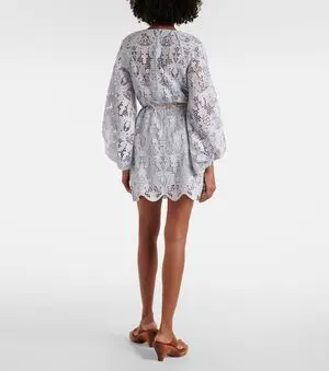 Zimmermann Belted Lace Minidress