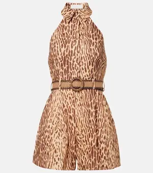 Zimmermann Printed Linen Jumpsuit - Multicoloured