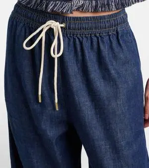 Zimmermann Rhiannon Fringed Wide-leg Jeans