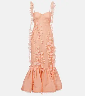 Zimmermann Pink Linen Dresses