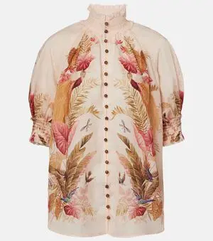 Zimmermann Ascension Shirred Floral Blouse - Multicoloured