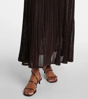 Zimmermann Lucky Knitted Maxi Dress - Brown