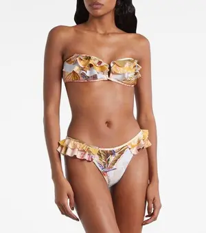 Zimmermann Ascension Floral Ruffled Bikini