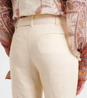 Zimmermann Paisley Linen Flared Pants