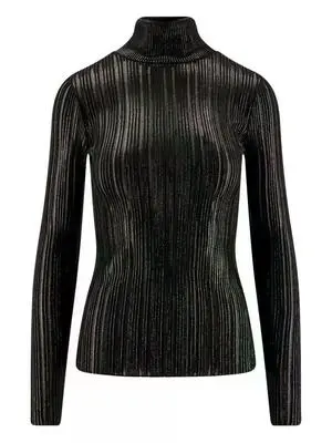 Elisabetta Franchi Ribbed Turtleneck Top