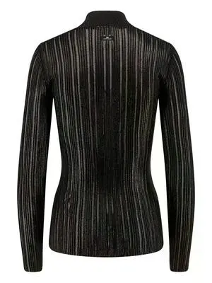 Elisabetta Franchi Ribbed Turtleneck Top