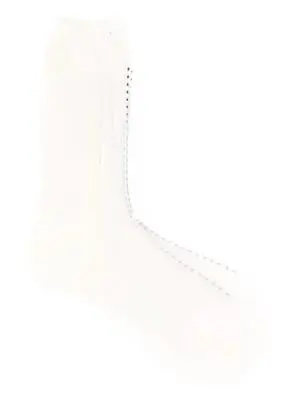ANTIPAST Ribbed Ankle Socks - White