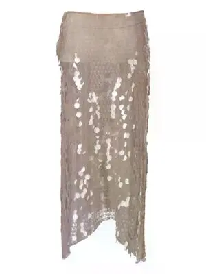 NICCOLO PASQUALETTI Pinna Skirt - Neutrals