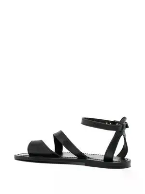 K.JACQUES Leather Cross-strap Sandals