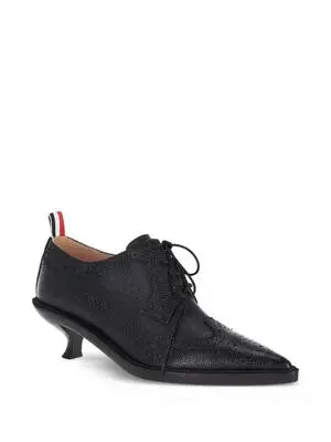 Thom Browne 50mm Pebble-grain Leather Shoes - Black