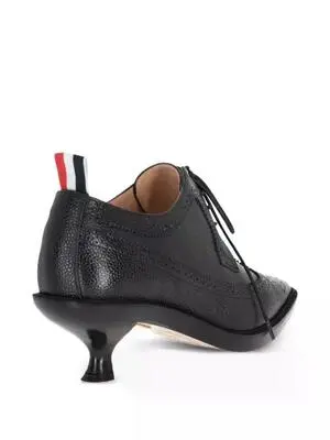 Thom Browne 50mm Pebble-grain Leather Shoes - Black