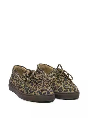 SUMMERY COPENHAGEN Leopard-print Loafers