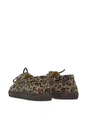 SUMMERY COPENHAGEN Leopard-print Loafers
