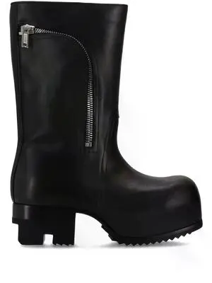 Rick Owens 50mm Bauhaus Ballast Leather Boots