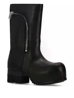 Rick Owens 50mm Bauhaus Ballast Leather Boots
