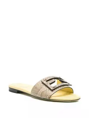 Fendi Snakeskin Sandals