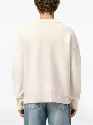 Ami De Coeur Wool Cardigan - Neutrals