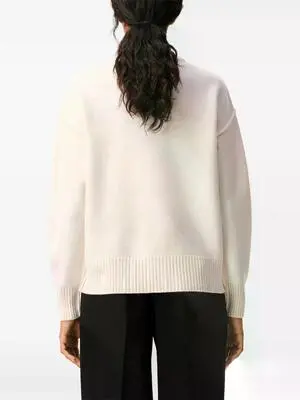 Ami De Coeur Wool Cardigan - Neutrals