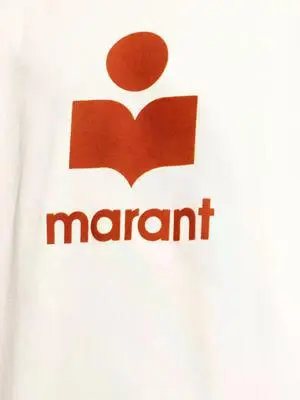 MARANT Logo-print Cotton Sweatshirt - Neutrals