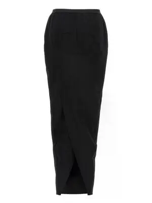 Rick Owens Pillar Back-split Maxi Skirt - Black