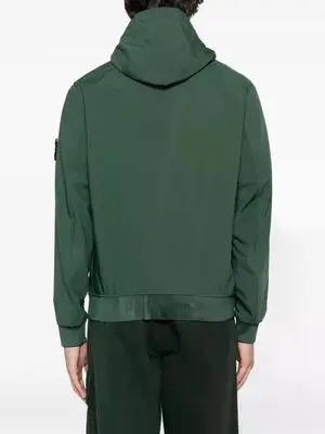 Stone Island Hooded Zip-front Jacket