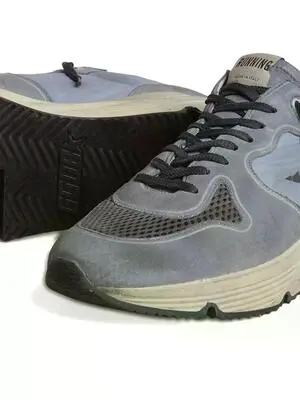 GOLDEN GOOSE Running Sole Star-embellished Sneakers - Blue