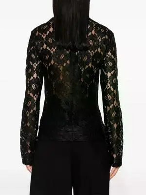 RÓHE Lace Mock-neck T-shirt