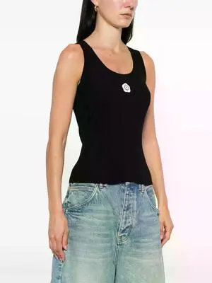 Kenzo Boke Flower 2.0' Embroidered Ribbed Top