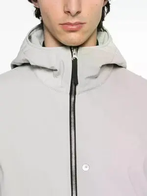 Stone Island Hooded Zip-front Jacket