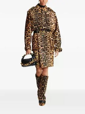 Balmain Leopard-print Wrap Skirt - Neutrals