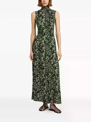 Proenza Schouler White Label Floral Maxi Dress - Black