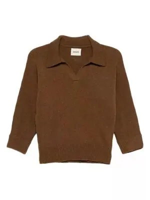Khaite Herve Polo Jumper - Brown