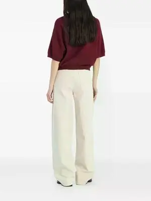 ROTATE BY BIRGER CHRISTENSEN Logo-patch Polo Top - Red