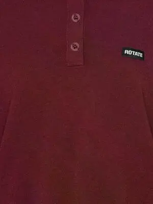 ROTATE BY BIRGER CHRISTENSEN Logo-patch Polo Top - Red