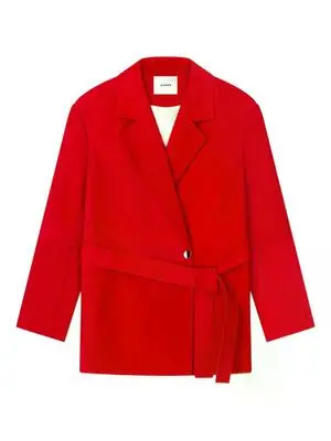 AERON Leather Belted Jacket