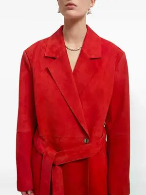 AERON Leather Belted Jacket