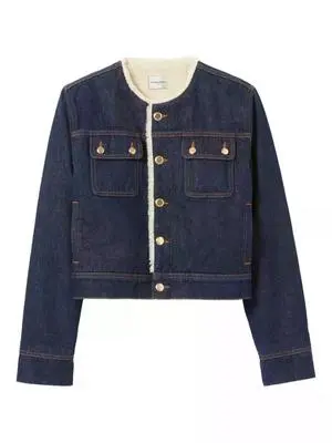 Claudie Pierlot Denim Cropped Jacket