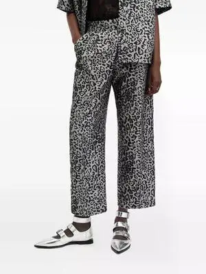 ALLSAINTS Leopard-print Trousers