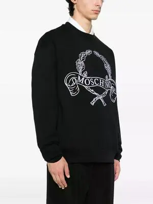 Moschino Embroidered Sweatshirt - Black